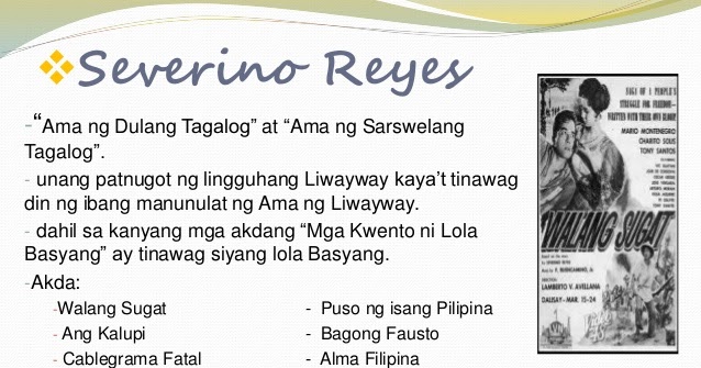 Severino Reyes Iniambag Niya