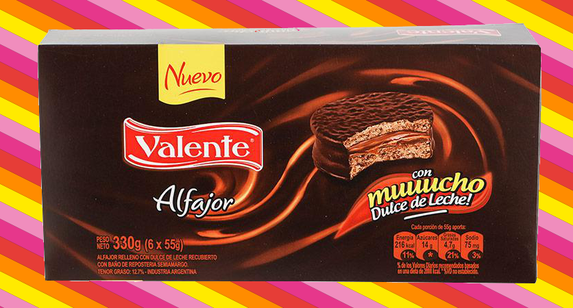 Alfajor Valente y Alfajor Cuquets.