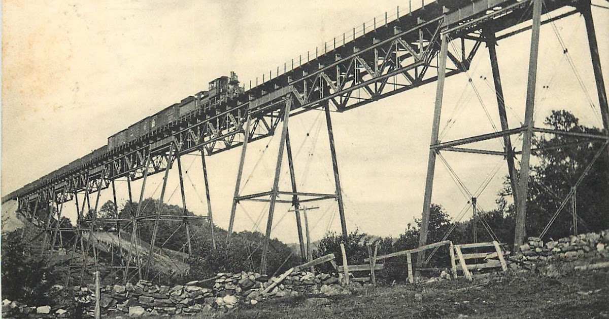 Vintage Railroad Pictures: Lyon Brook Bridge near Norwich, N.Y.