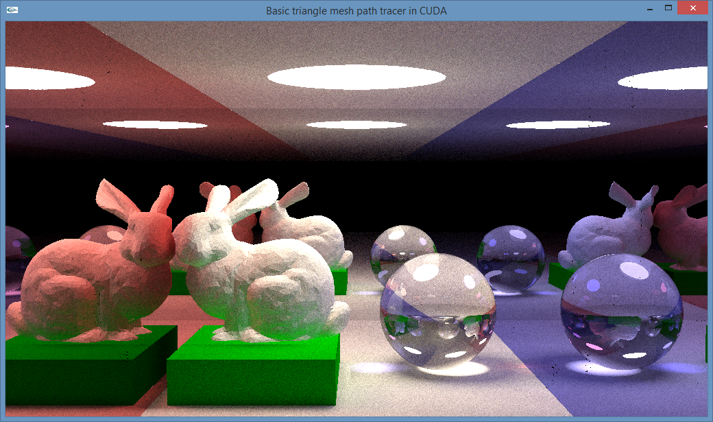 Ray Tracey's blog: GPU path tracing tutorial 2: interactive triangle mesh path tracing