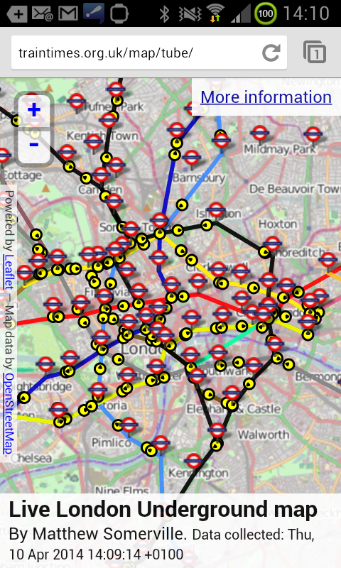 CLondoner92: Website Review: Live Tube Map