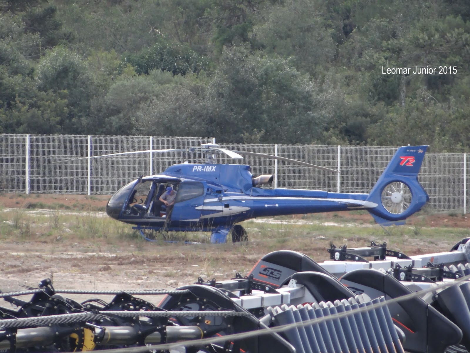 Aeroporto de Lages/SC SBLJ: Eurocopter EC130 T2 PR-IMX 10/06/2015