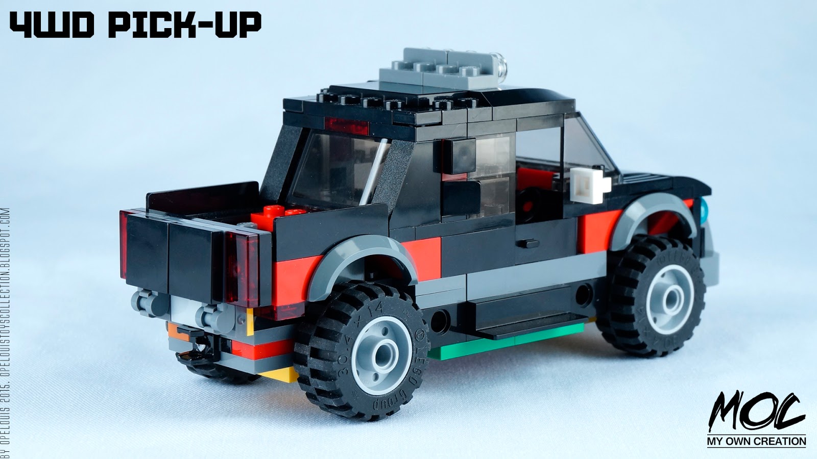 Opelouis's Toys Collection: (LEGO MOC) 4WD Pick-up.