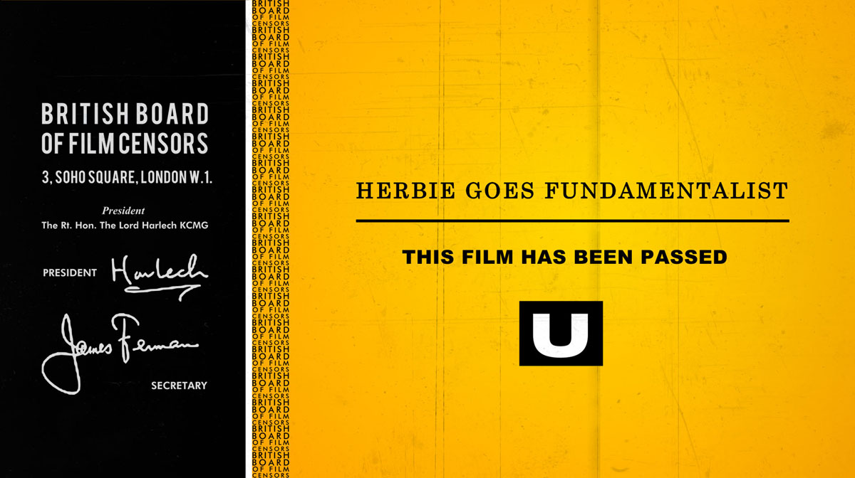 Scarfolk Council: British Board of Film Classification - "Herbie Goes ...