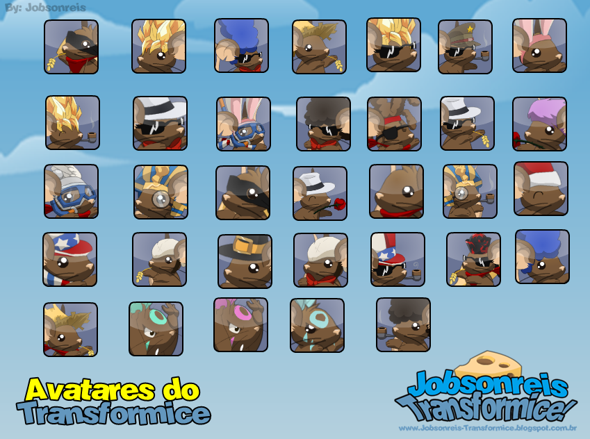 Transformice - Avatares do Transformice - Jobsonreis Transformice