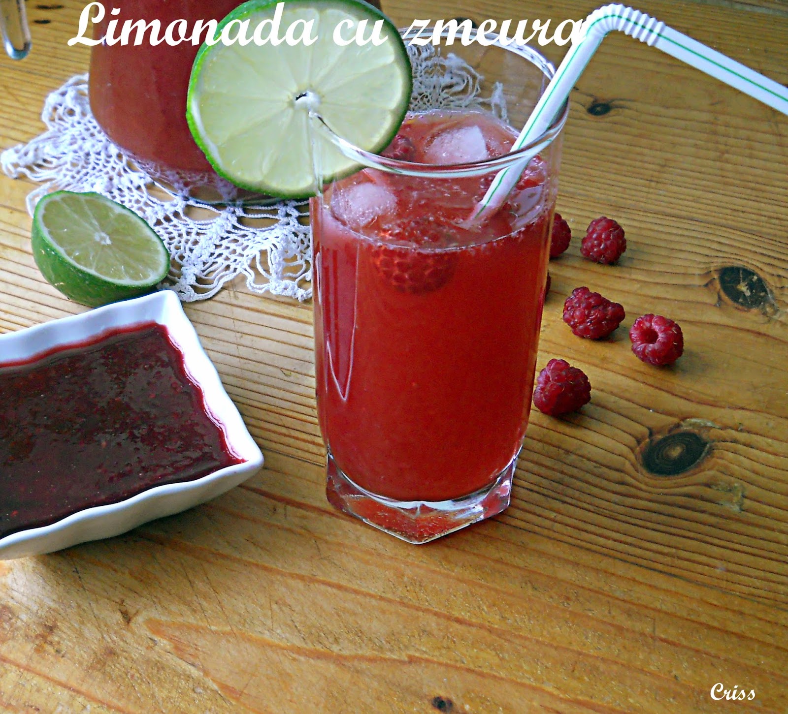 Arome si culori : Limonada cu zmeura