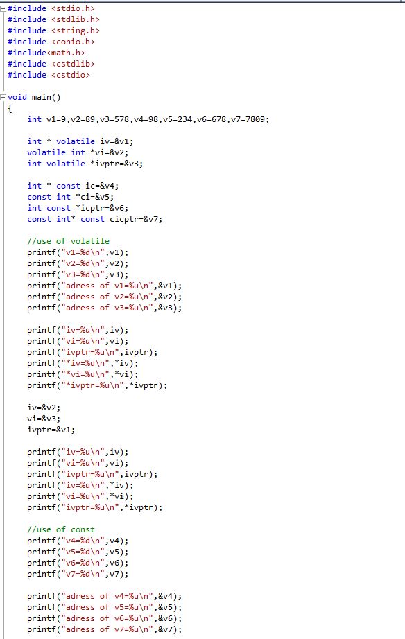 Qualifiers in C - HPC Sphere