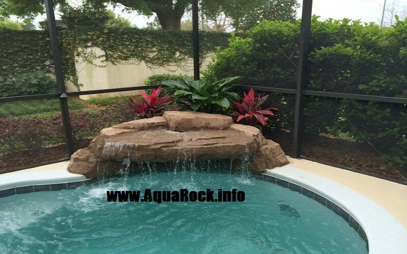 AquaRock Pool waterfalls Orlando,Tampa: Small swimming pool waterfall ...