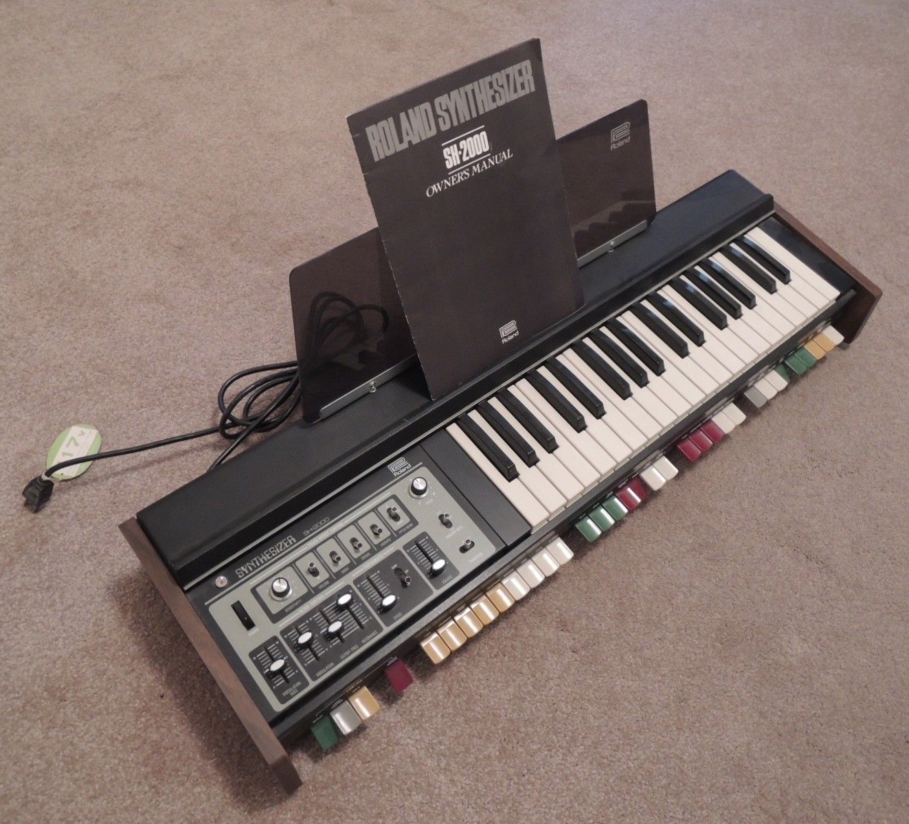 MATRIXSYNTH: Vintage Roland SH-2000 Analog Synthesizer SN 557655