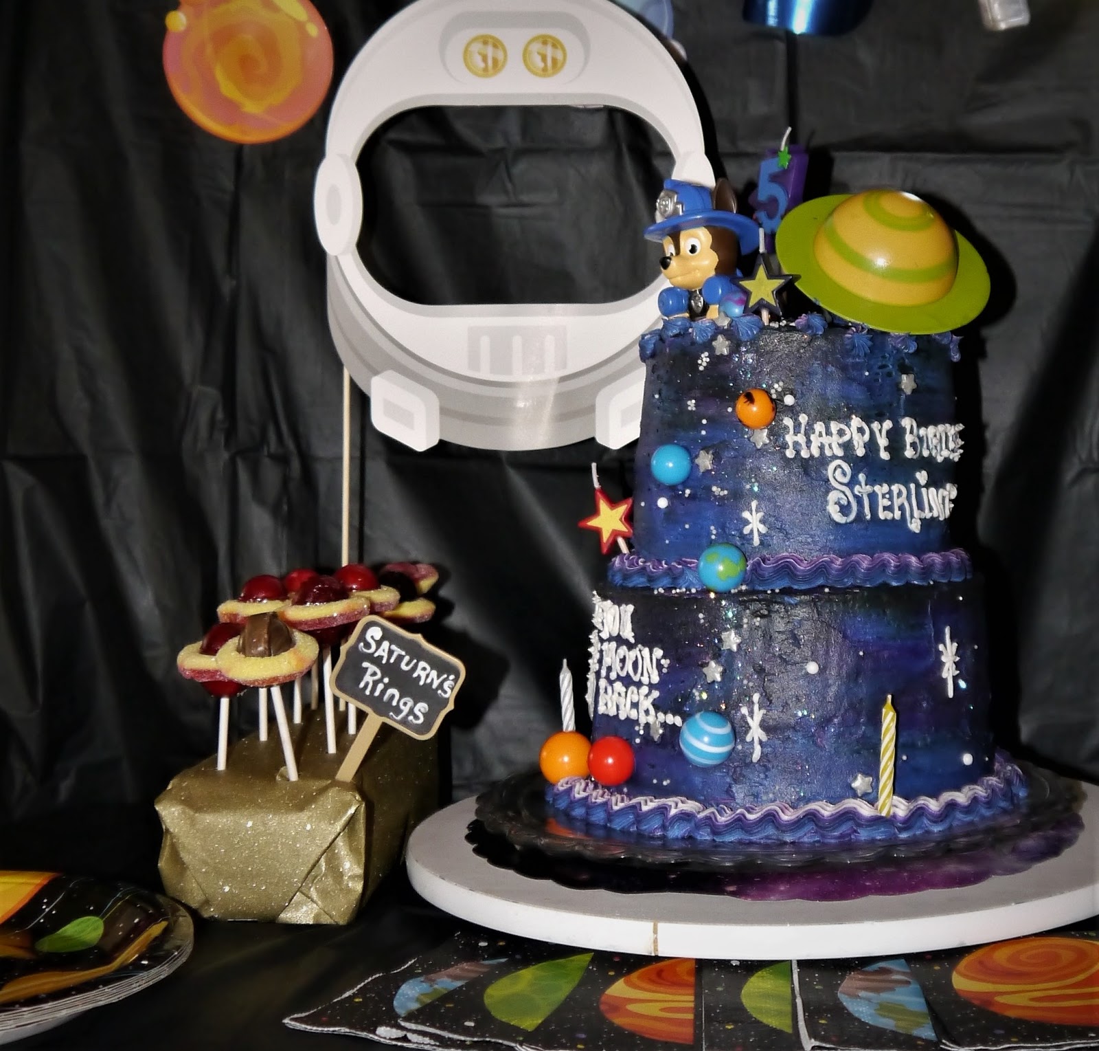 Suzy Homefaker: Galaxy Cake with Planets inside!! Solar System Birthday ...