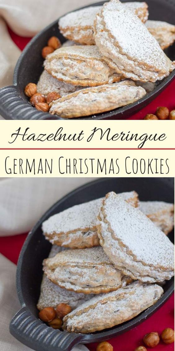 German Hazelnut Meringue Cookies - Food Inspiration Healthy