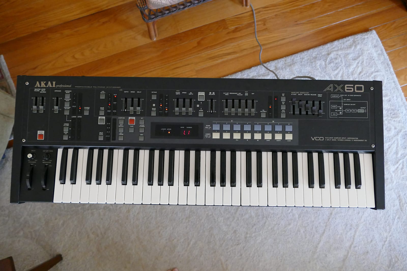 MATRIXSYNTH: Akai AX60 Vintage Polyphonic Synthesizer