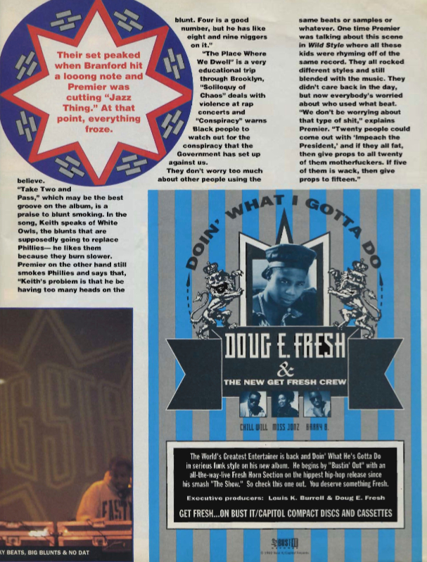 HipHop-TheGoldenEra: Gang Starr in The Source Magazine - July 1992