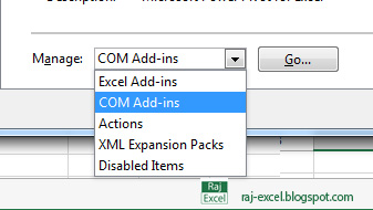 Raj Excel: How to Enable PowerPivot Tab in Excel 2013