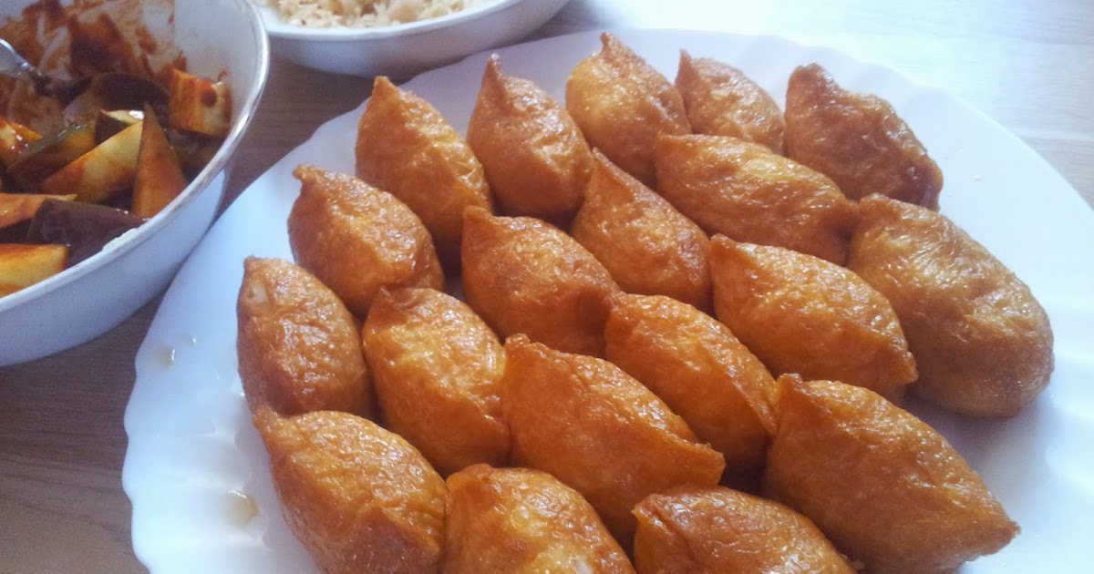 Strangeness and Charms: VEGAN: 유부초밥 - homemade yubuchobap / inari sushi.
