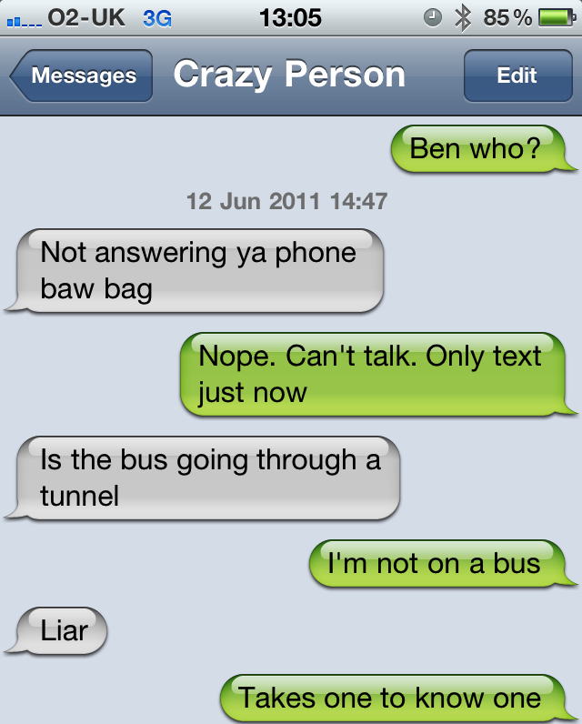 The New Adventures Of Andy G: Texts From A Crazy Person