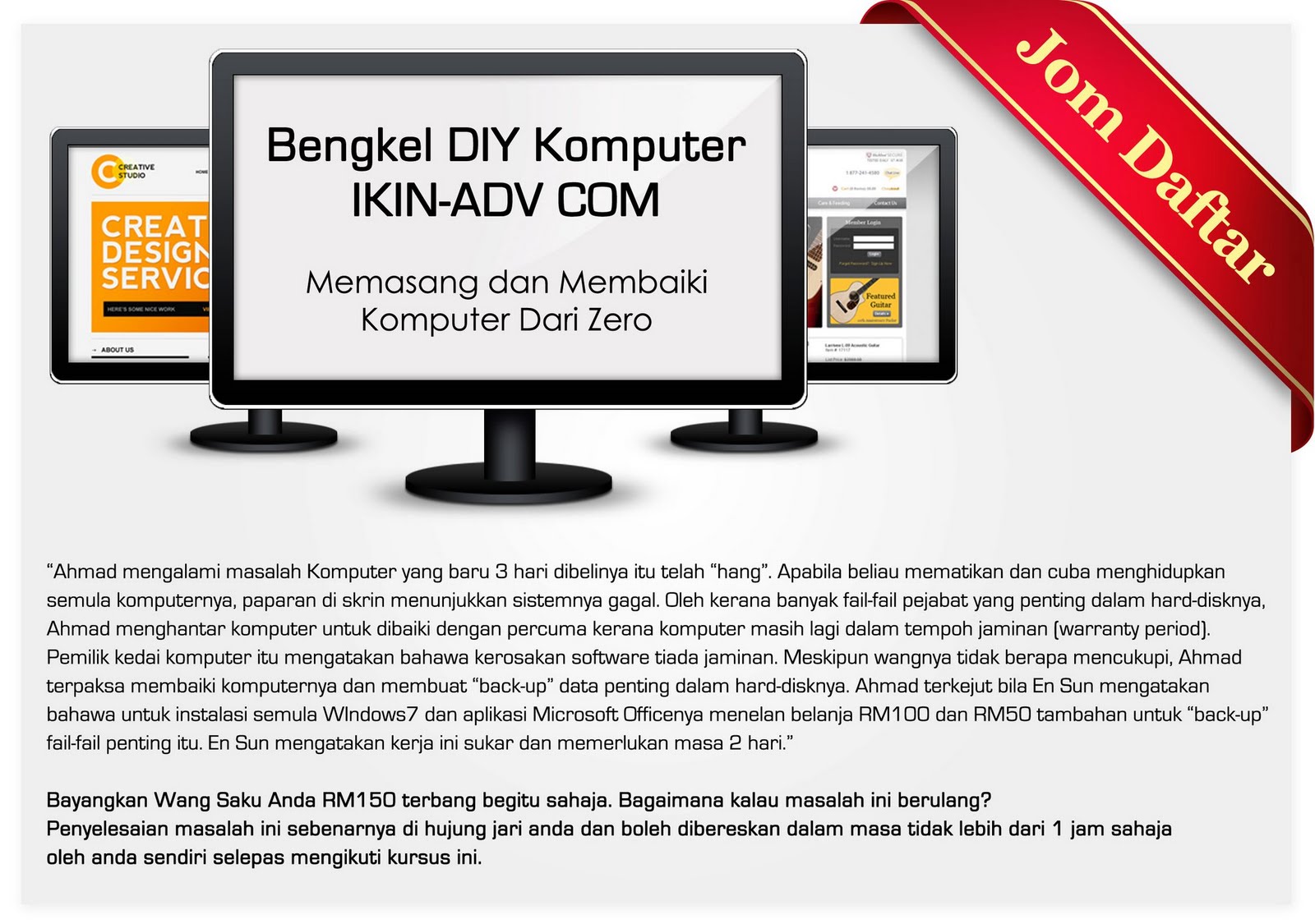 Bengkel Celik Komputer DIY (HardWare dan SoftWare)