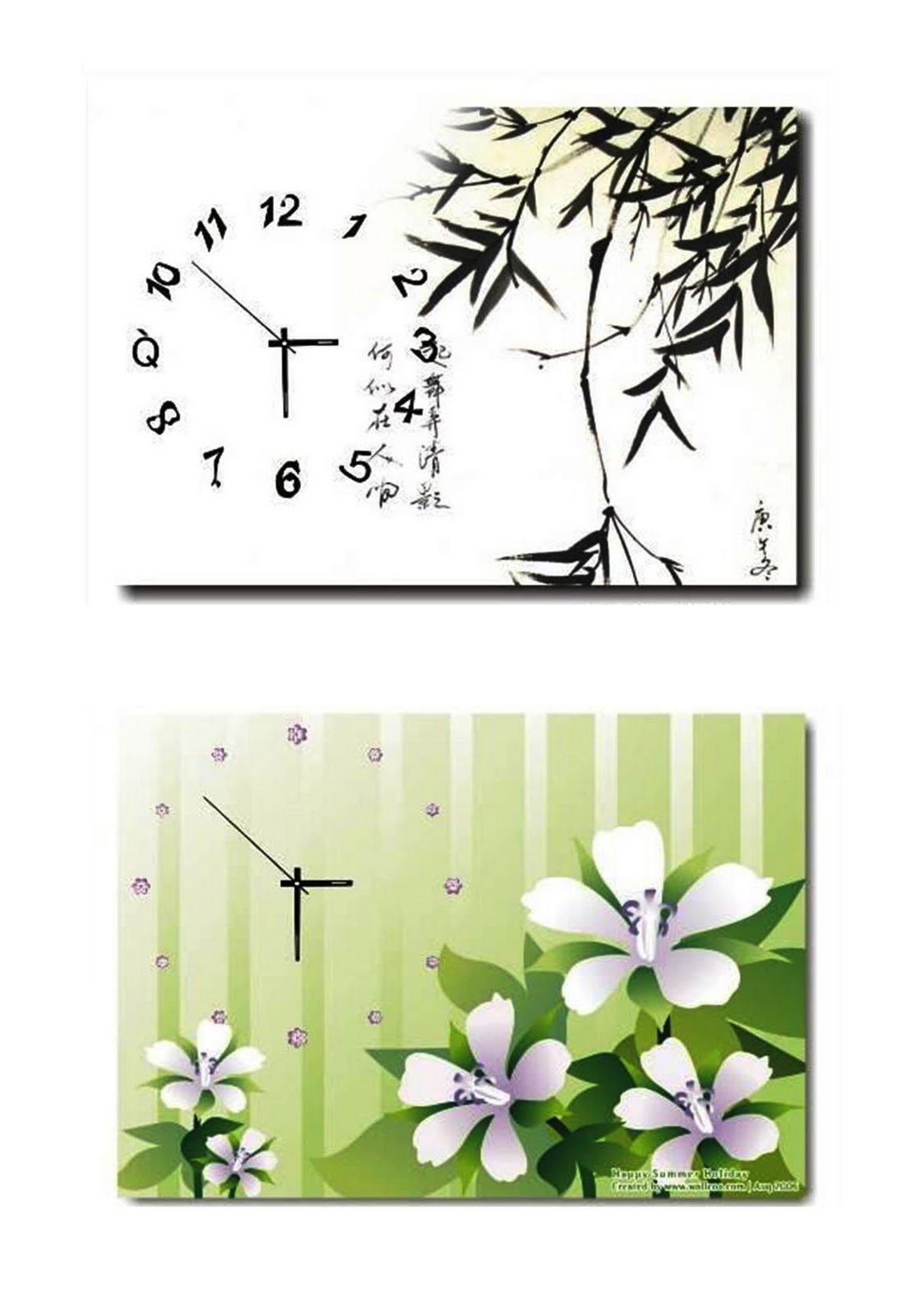 large wall clocks: 1-Panel, 2-Panel, 3-Panel Art Wall Clocks