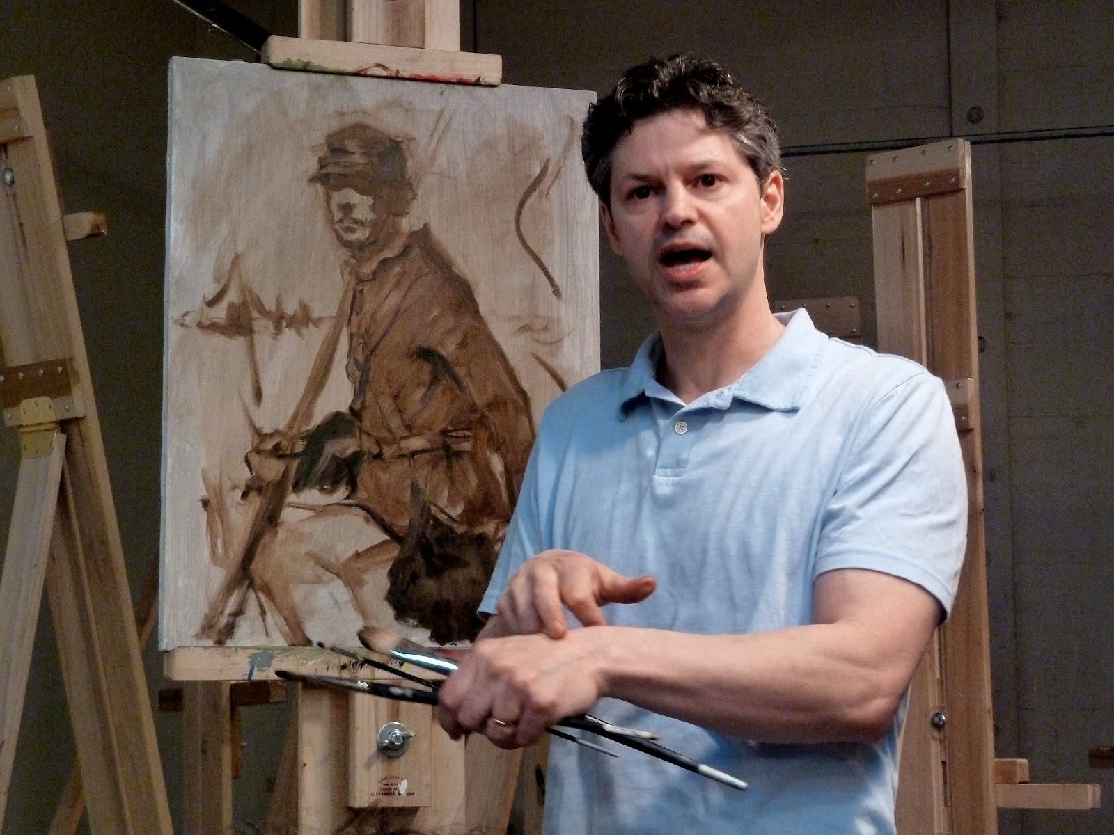 Kim Stenberg's Painting Journal: "Southern Gentleman" (oil on linen; 14 ...