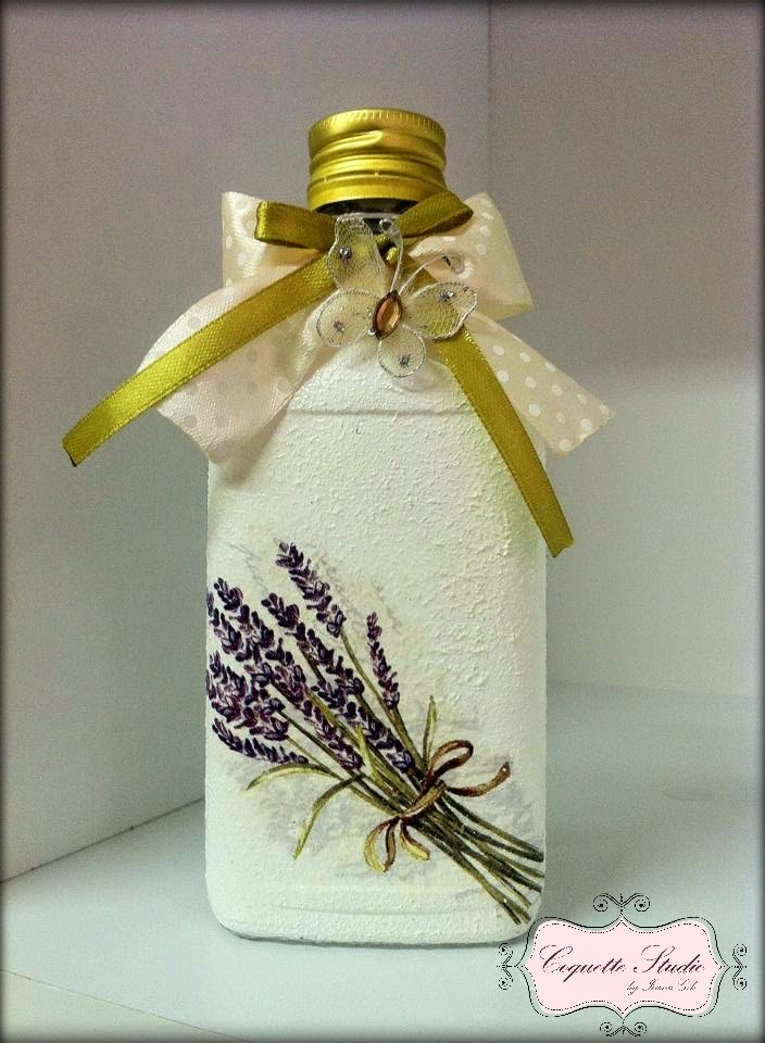 Coquette Studio: Sticle nunta decorate....pentru palinca, vin sau orice ...