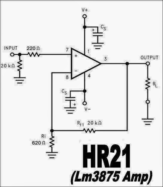 Amplificator cu 56W cu LM3875 | Schema Electrica