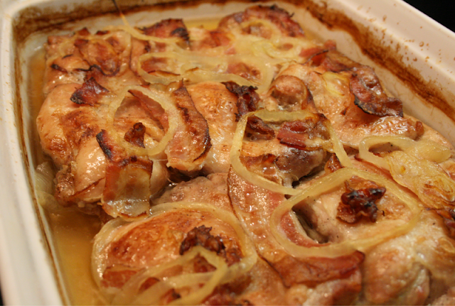 Mamás Todoterreno: Pollo con bacon y cebolla