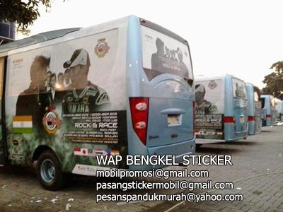 sticker digital mobil branding: Jasa Pasang Stiker Bus di Tangerang