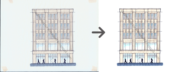 The Architectural Student: Tutorial: Hand Rendering Elevations