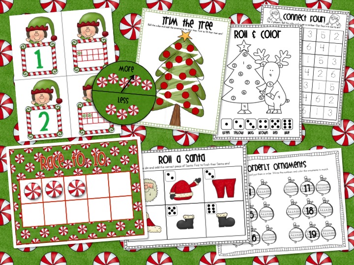 Mrs. Ricca's Kindergarten: Christmas Centers Pack + FREEBIE!