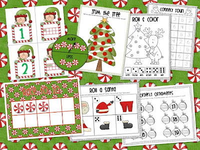 Mrs. Ricca's Kindergarten: Christmas Centers Pack + FREEBIE!
