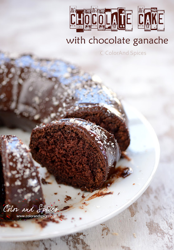 Color and Spices: Chocolate cake with ganache..