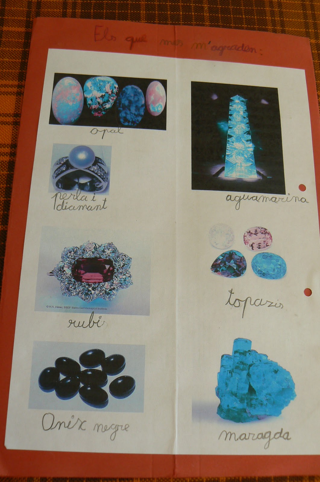 Orca: observar, recordar, crecer y aprender: Lapbook: Los minerales
