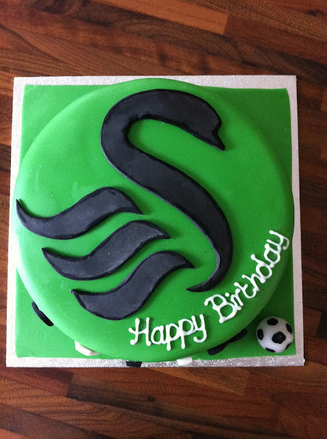 Caked in Icing: Swansea City FC Cake