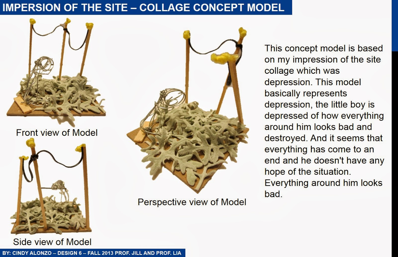 ARCH3610F13CINDYALONZO: CONCEPT DEVELOPMENT MODEL