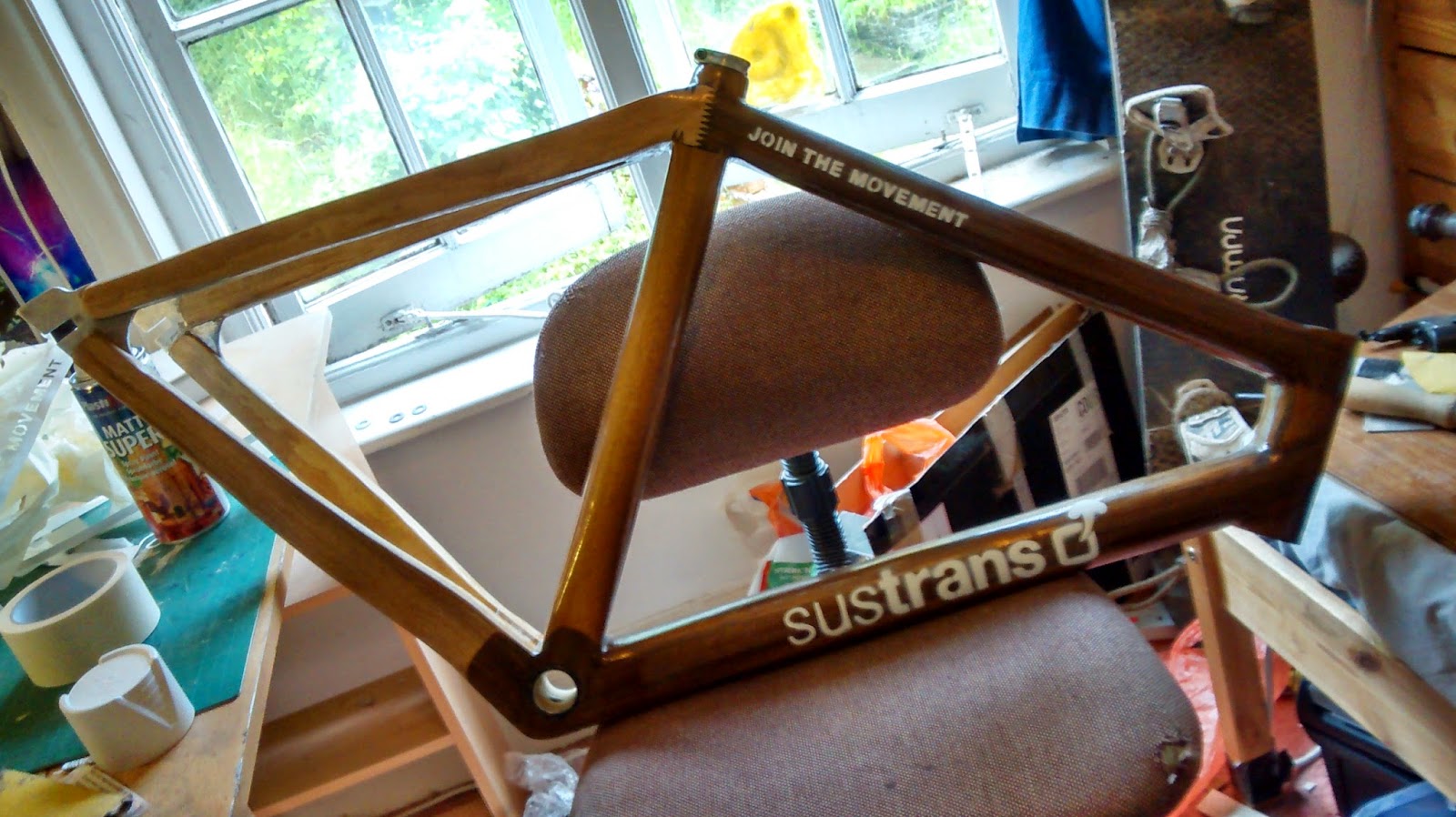 Rowan Tindale - Wooden Sustrans Bike: 2014