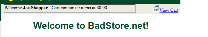 Adventures in Information security : BadStore Webapp Report