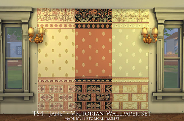 TS4: Jane - Victorian Wallpaper Set | History Lover's Sims Blog