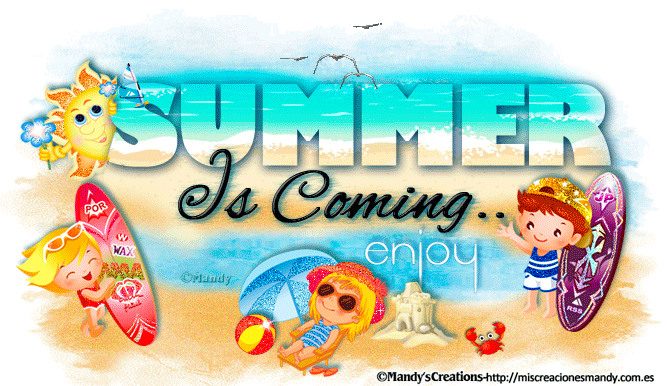 Mandy's Creations: Summer is Coming - Enjoy - Gif