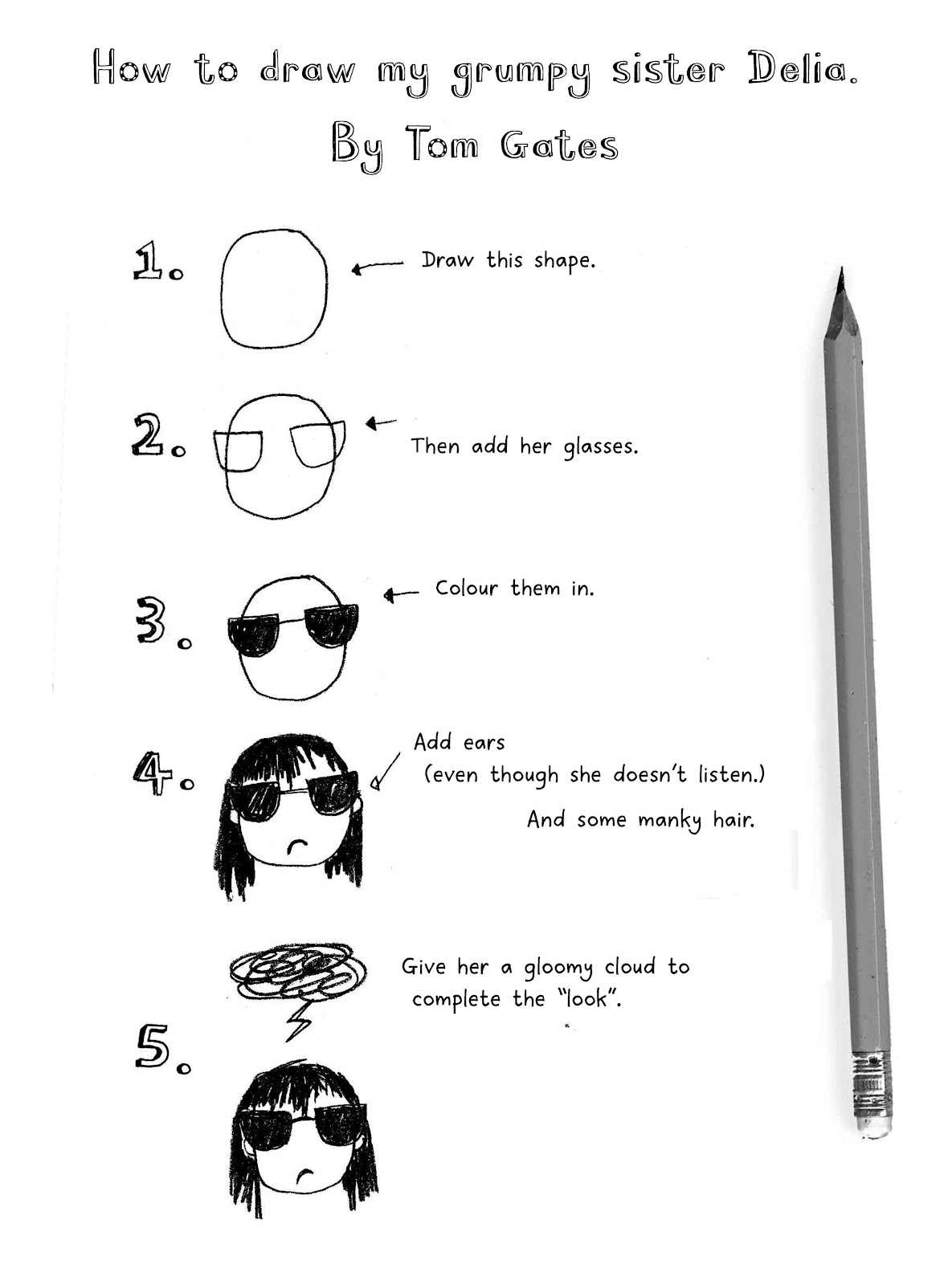 Tom Gates Brilliant World: WANT TO DRAW DELIA?