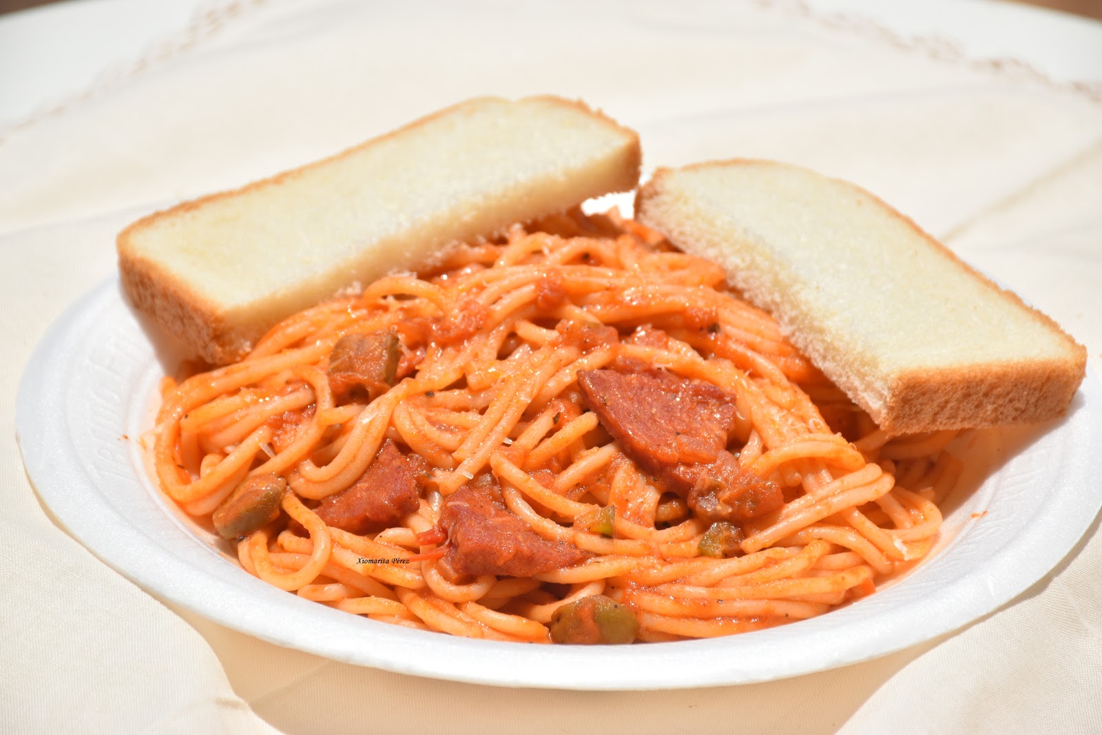 Los espaguetis, una comida playera - Folklore dominicano