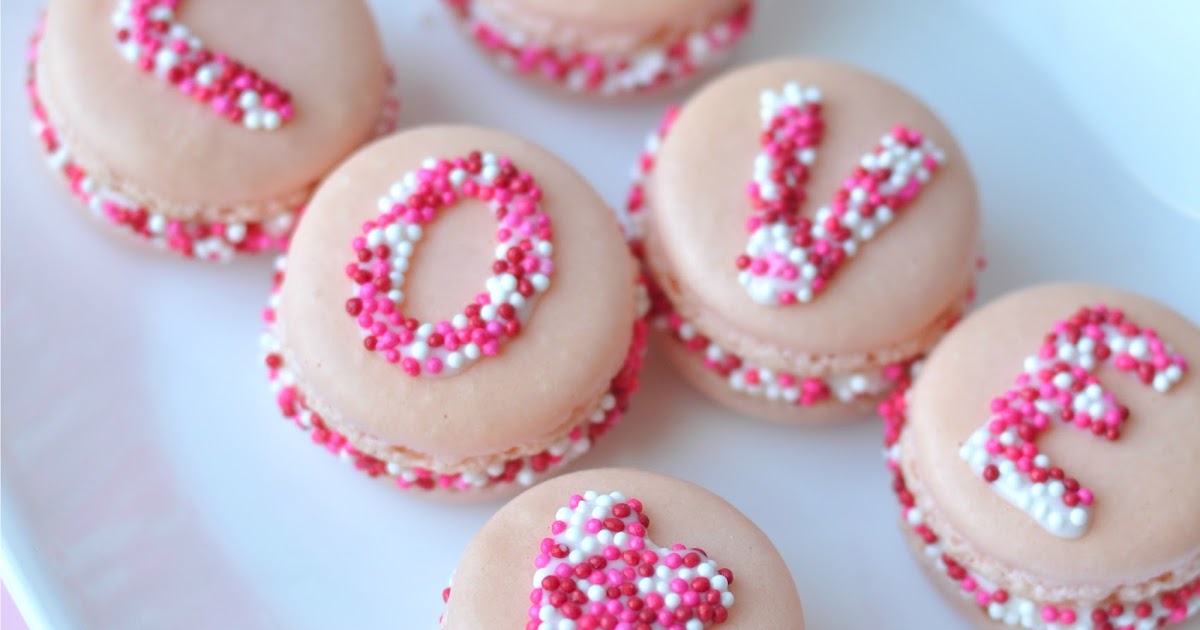 Valentine's Day Love Sprinkle Macarons Recipe - Party Ideas | Party ...