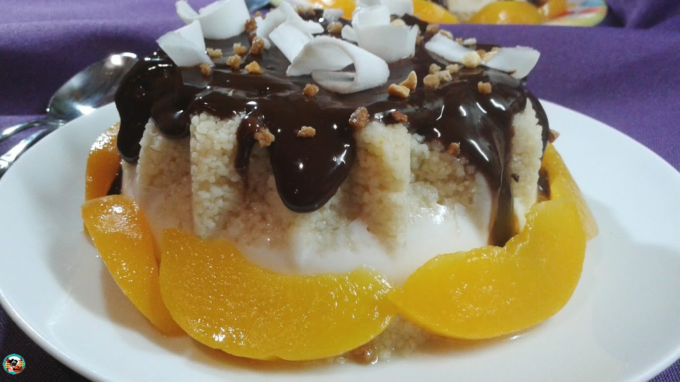 Pastel cuscús con frutas - ¡Huele Bien!