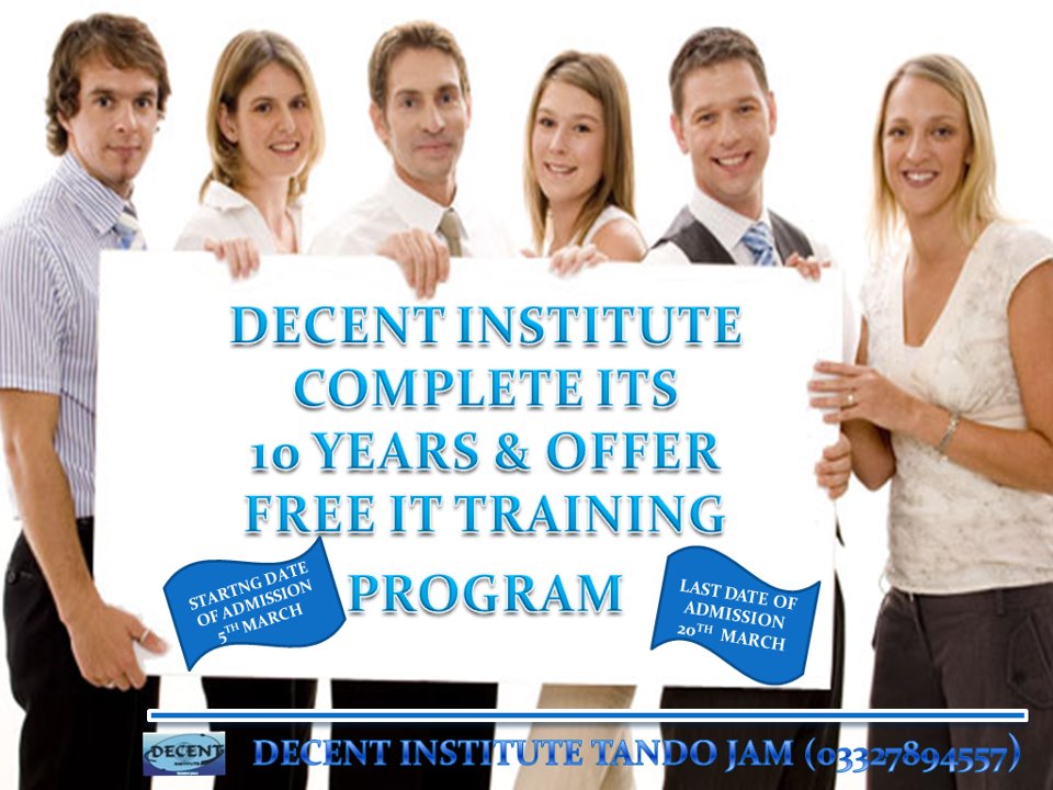 Decent Institute: DECENT INSTITUTE COMPLETE ITS 10 YEARS & OFFER FREE ...