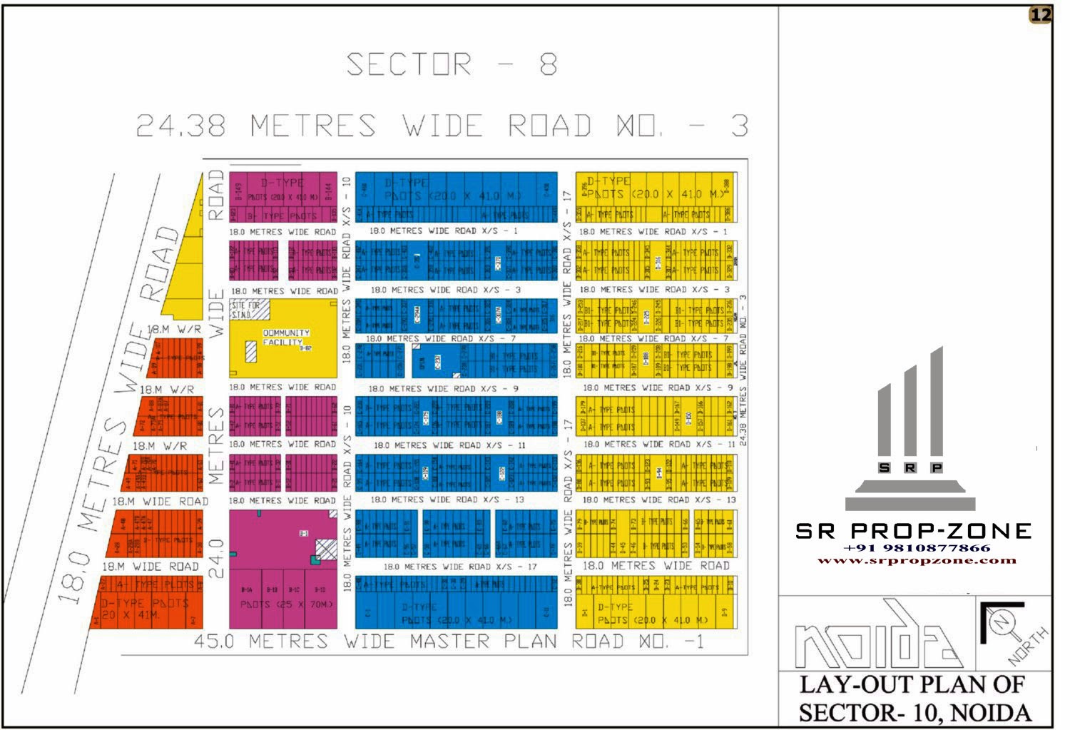 Layout Plan of Noida Sector-10 HD Map - Ecotech Industry [Industrial ...