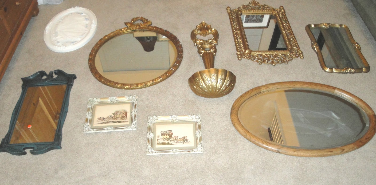 Anyone Can Decorate: Vintage Mirror Collecting - Flea Market Finds