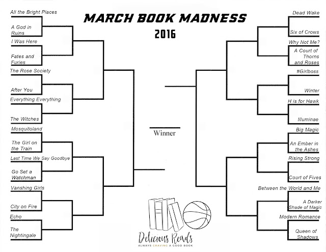 Delicious Reads: MARCH BOOK MADNESS 2016