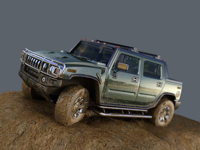3D.ART.Reactor: 3D Model Hummer H2 SUT