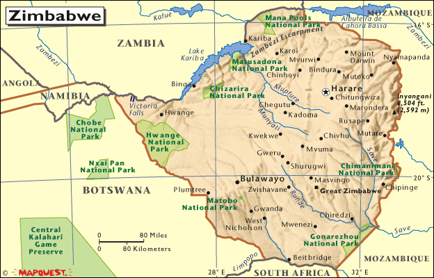 Zimbabwe, Geography and History of Zimbabwe ~ Klima Naturali™