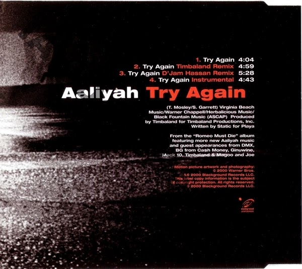 iAmDopeBeats Catalog: Aaliyah - Try Again [CD Single]