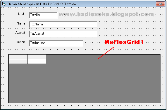 Menampilkan Data Dari Grid Ke Textbox - Programing, Software, Ebook ... Menampilkan Data Dari Grid Ke Textbox - Programing, Software, Ebook ...